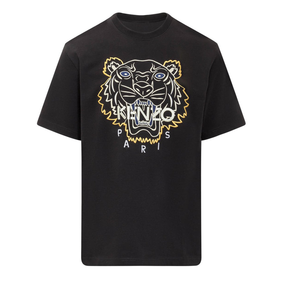 Kenzo Tiger Capsule Embroidered T-Shirt Black | Shopee Malaysia
