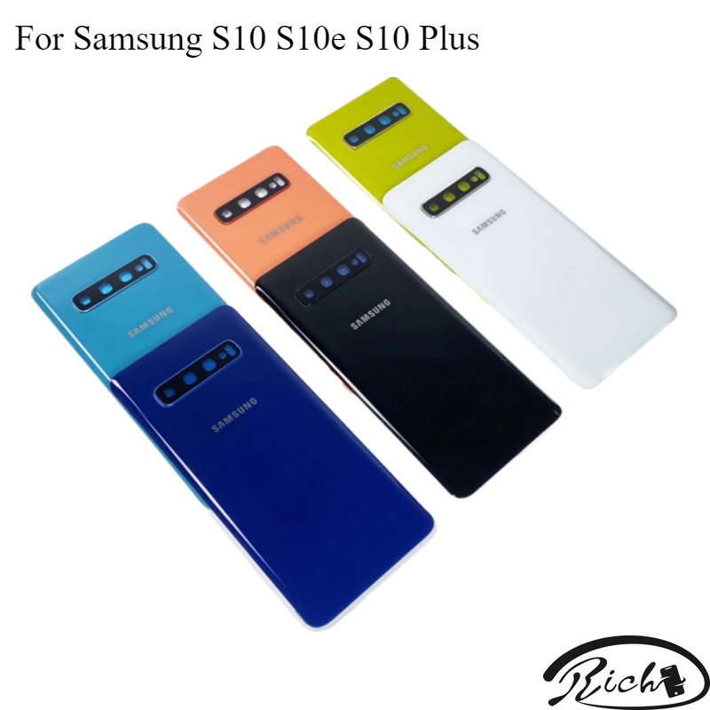 For Samsung S10 S10e S10 Plus Back Cover Glass Housing Door Replacement ...