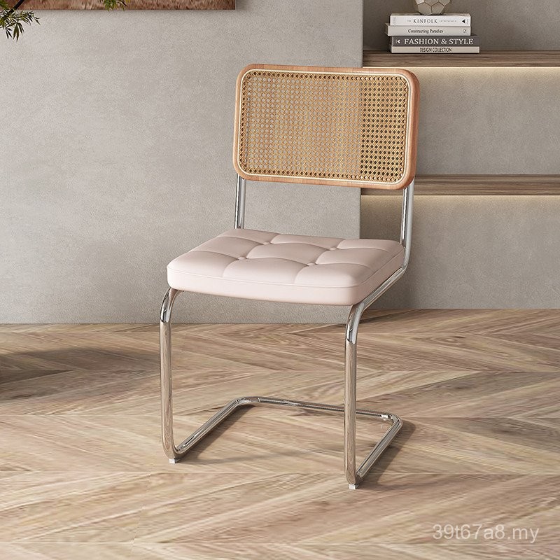 Kerusi Vintaj Nordic Kerusi Makan Anyaman Rotan Kayu Pepejal Gaya Wabi ...