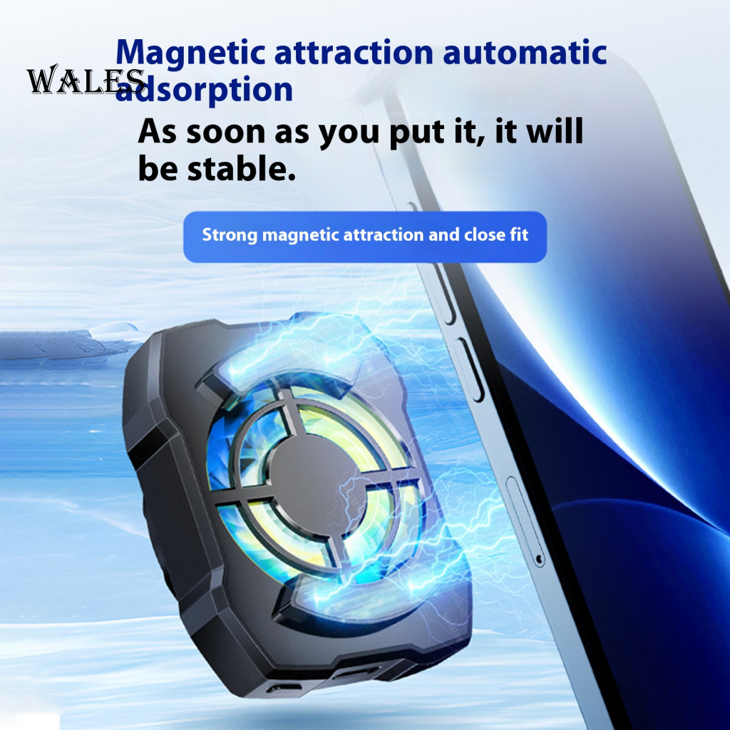 Phone Cooling Fan Thermal Radiator Wireless Rechargeable Gaming Phone ...