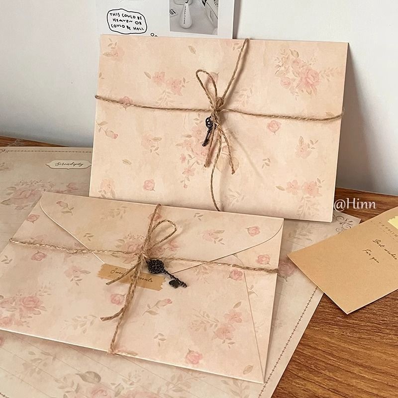 Hinn Romantic Supreme~Retro Envelope Letter Paper Set Handwritten Love ...