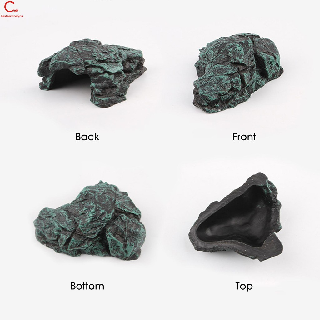 Shelter Terrarium Hideout Caves Turtle Cave Sunbed Stone Ornament for ...