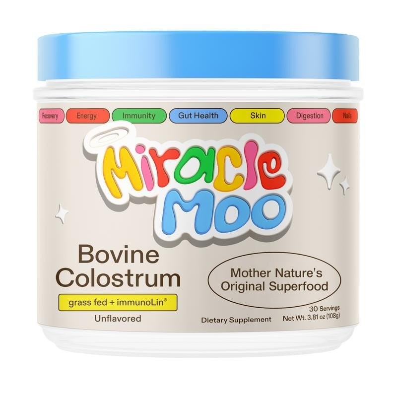 Serbuk Colostrum Miracle Moo | Unflavored | Kolostrum rumput-fed dengan ...