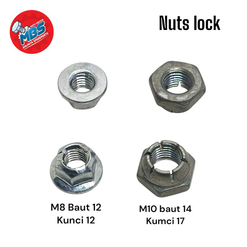 Nuts LOCK M8 m10 NUT KEY DRAT M8 key 12 m10 bolt 14 key 17 motorbike ...