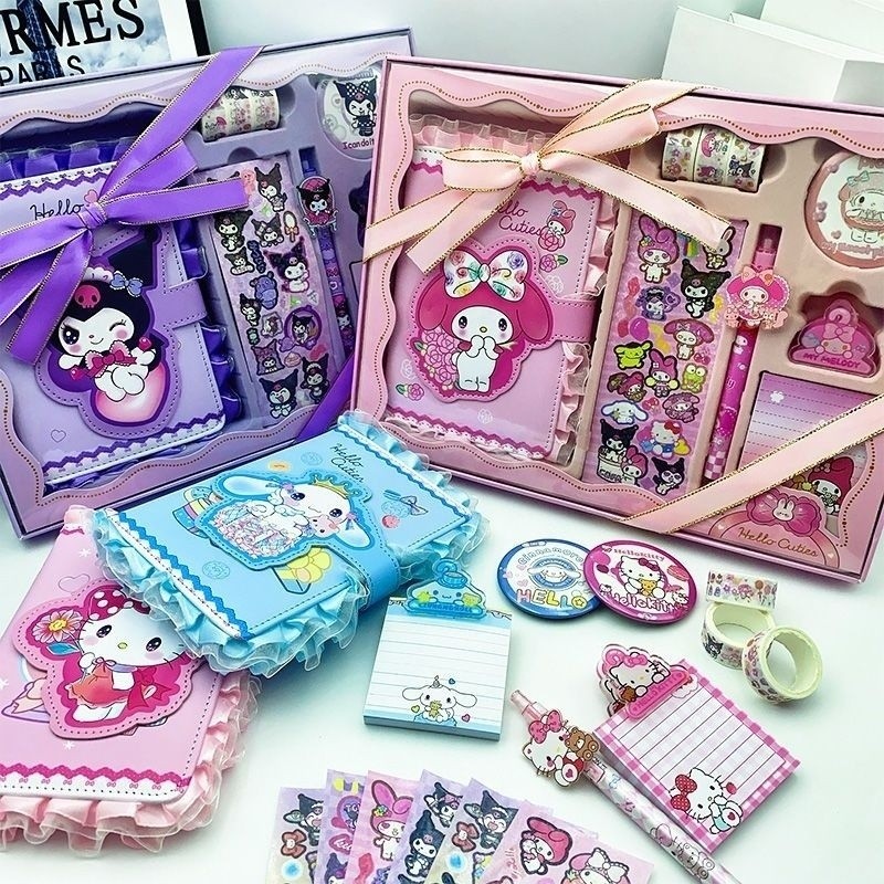 Handbook Set Gift Box Sanrio Gift Pack Children Notebook Stationery Set ...