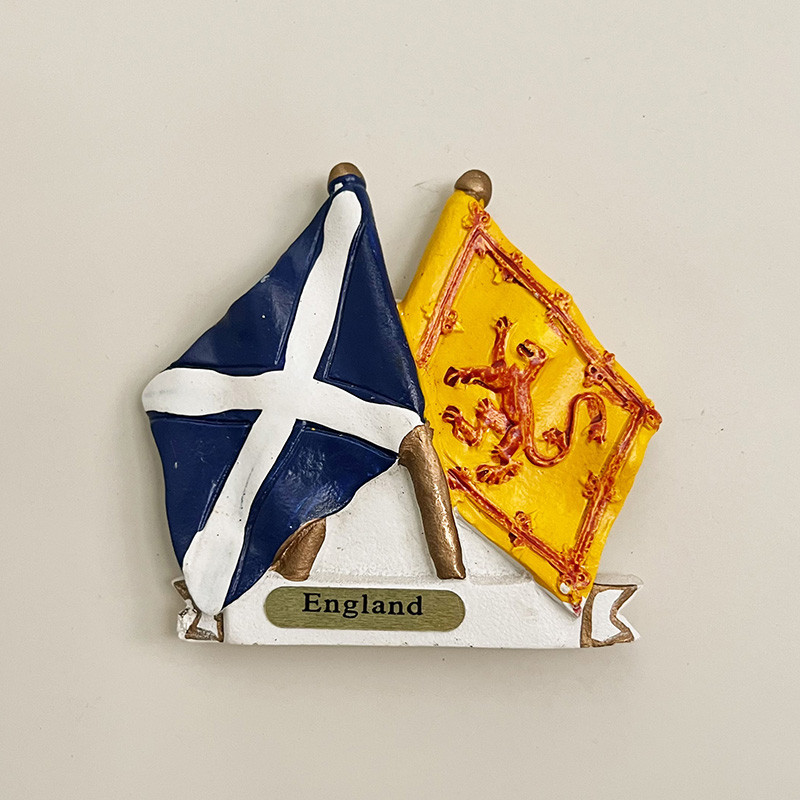 Flag of Scotland, United Kingdom Fridge Magnet Souvenir Gift Collection ...