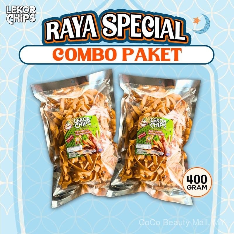 LEKOR CHIPS COMBO PAKET 400G maruku ikan rangup sedap viral kudapan ringan untuk keluarga dan ...