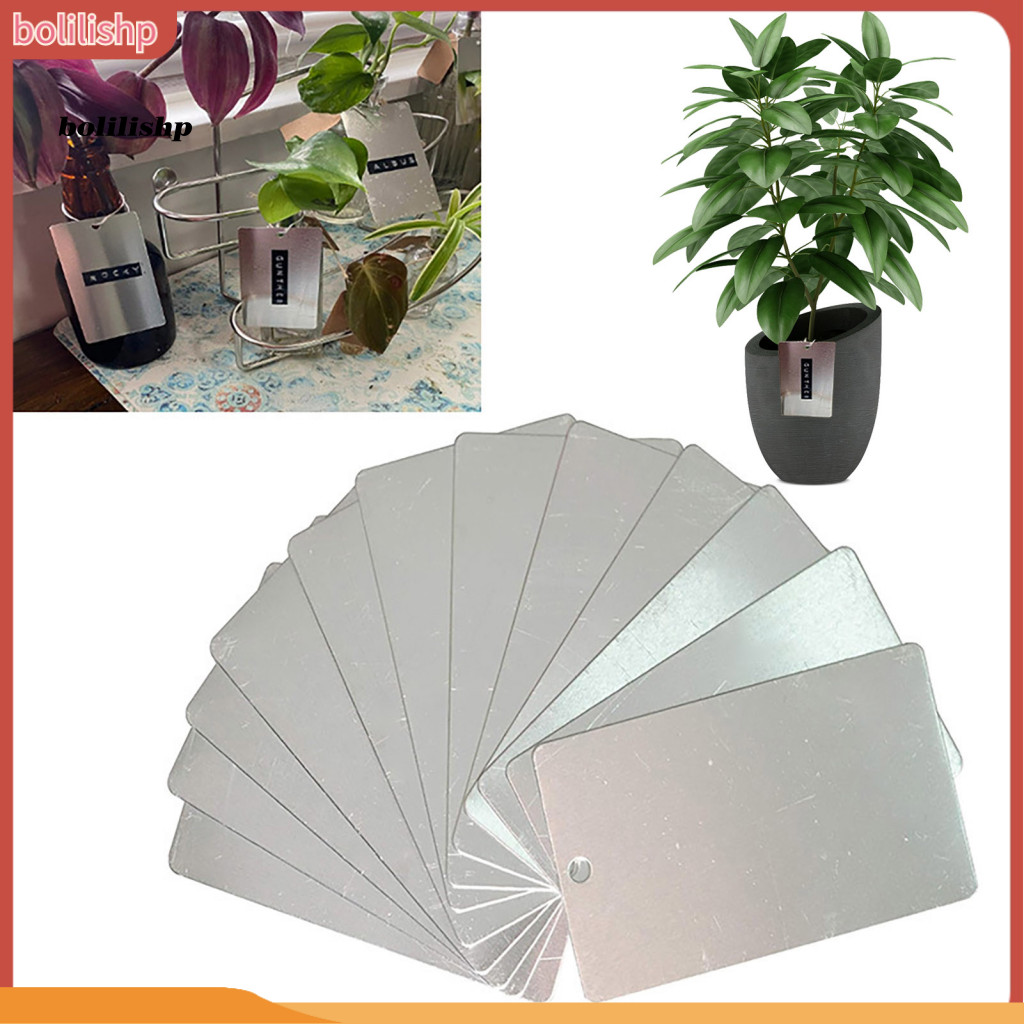 {bolilishp} Outdoor Plant Tags Waterproof Plant Tags 50pcs Aluminum ...