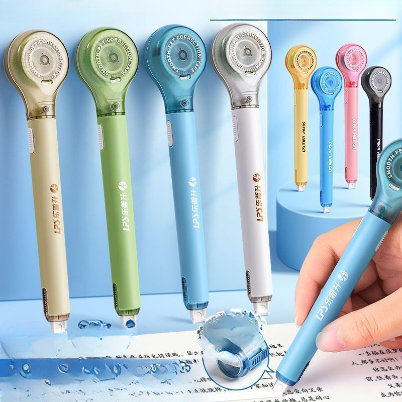 Portable Student Pen Type Correction Tape with Refillable Cartridge and ...