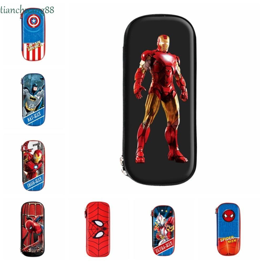 TIANCHUANG Marvel Avengers Pencil Box, Iron Man Spider-Man Avengers ...