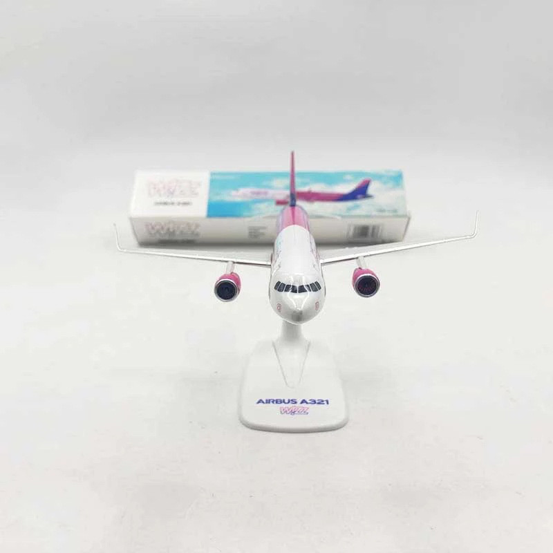 [LightOverflow] 20cm WIZZ AIR A321 Model Toy Airplane A320 NEO Wizz Air ...
