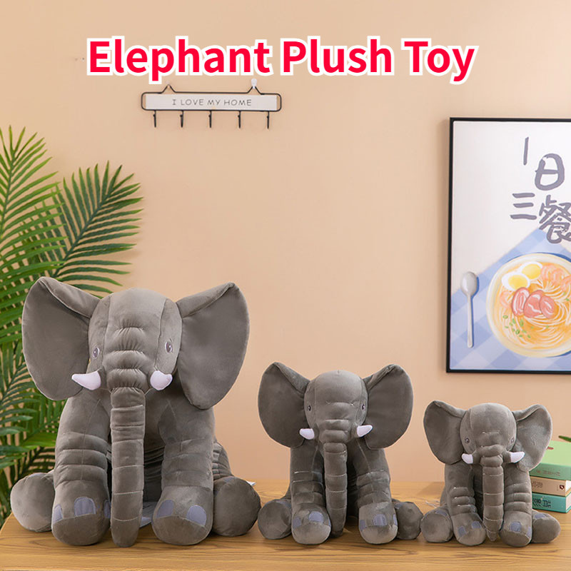 Elephant Plush Toy Soft Toy Stuffed Pillow Cartoon Doll Cute Simulation ...