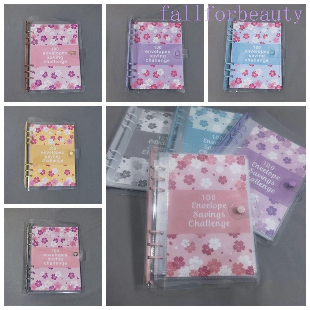 FALLFORBEAUTY 100 Envelope Savings Challenge, Loose-Leaf Binder 100 ...