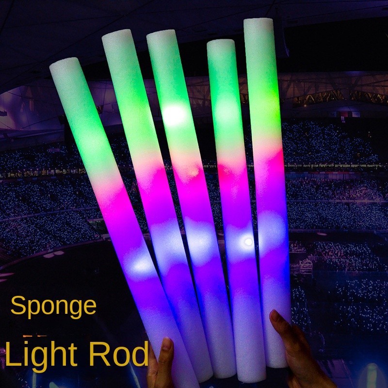 Foam Glow Stick Colorful Light LED Glow Stick Concert Birthday Party ...