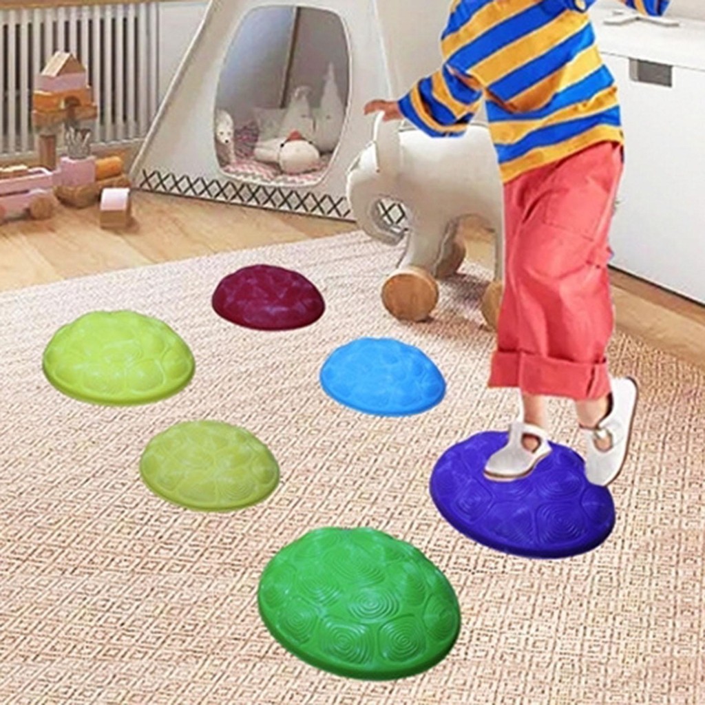 [vbarfsh] 6Pcs Balance Stepping Turtle Jumping Toys Sensory ...