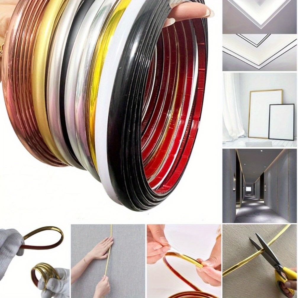 5M Self-adhesive Furniture Edge Banding Tape Tile Gap sticker Ceiling ...