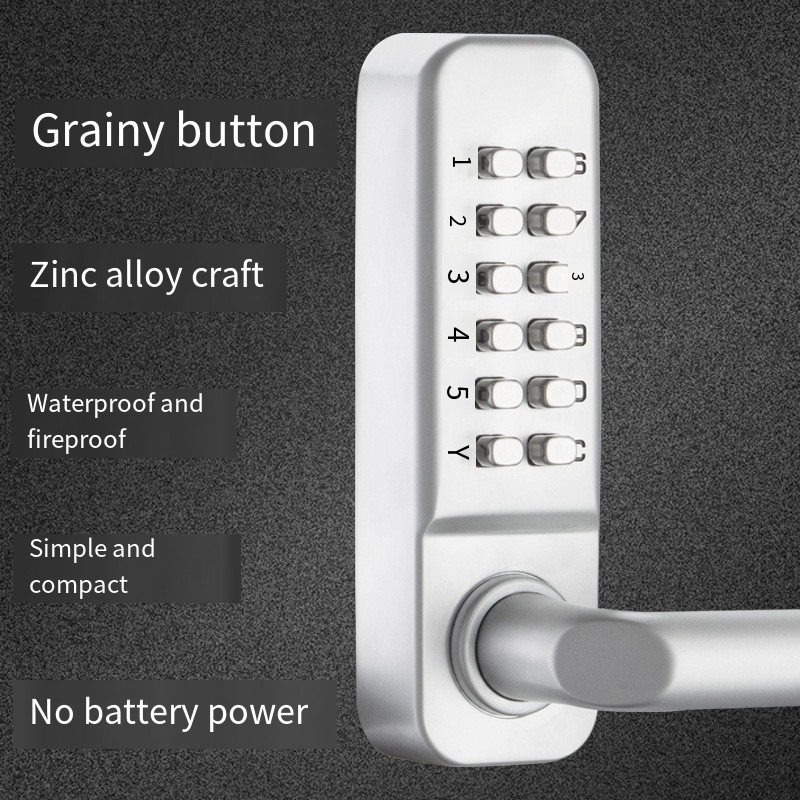 Mechanical Combination Lock Door Lock Indoor And Outdoor Office Wooden ...
