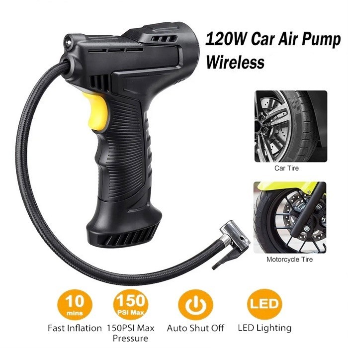 Wireless Charging Handheld Air Pump Portable Small Electric Tire Pump ...