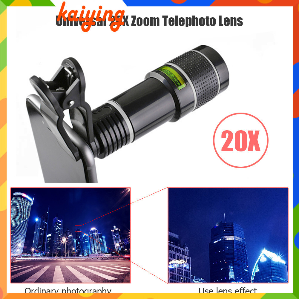20X Mobile Phone Telescope Lens Universal HD Optical Zoom Camera Len ...