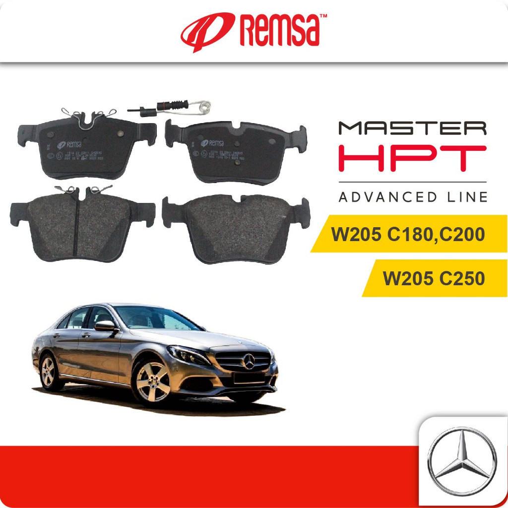 REMSA Rear Brake Pads (1 set) For Mercedes Benz W205 C180,C200, W205 ...