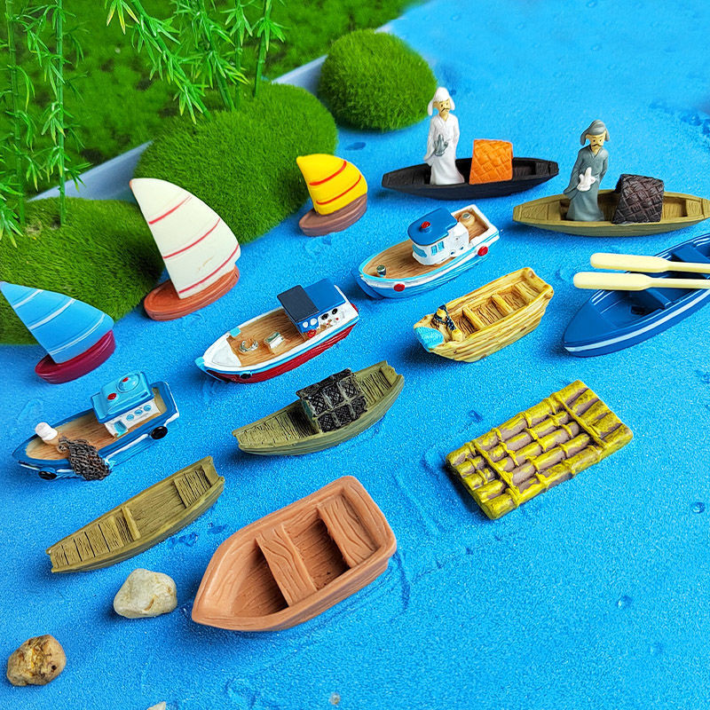 Kart Boat Mini Boat Fishing Boat Yacht Bamboo Raft Sailboat Craft Boat ...