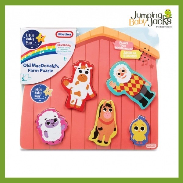 Little Tikes Baby Bum Musical Wooden Puzzle Farm Pack 2y+ | Shopee Malaysia