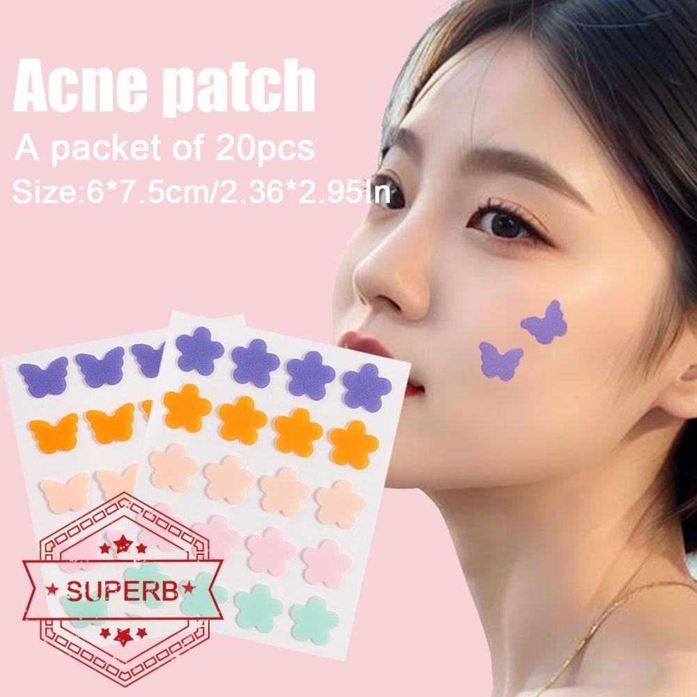 5 Color Flowers Butterfly Hydrocolloid Beauty Acne Shape Patch Animal ...