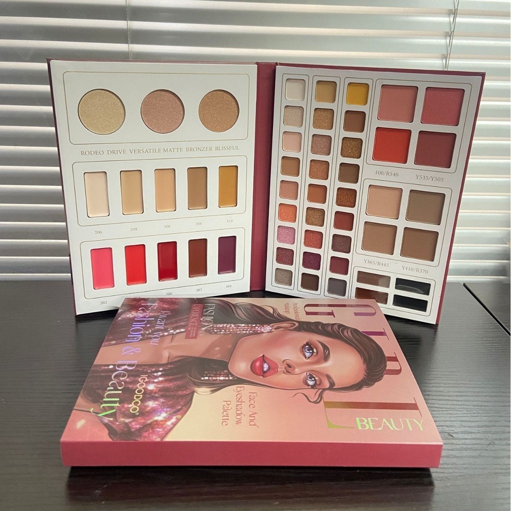 Igoodco-52 Colors Multifunctional Eyeshadow Palette Matte Pearlescent ...