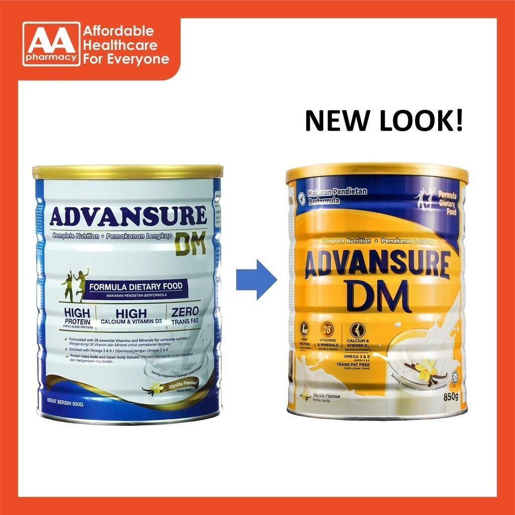 Advansure DM Vanilla Flavour 850g (Complete Nutrition) | Shopee Malaysia