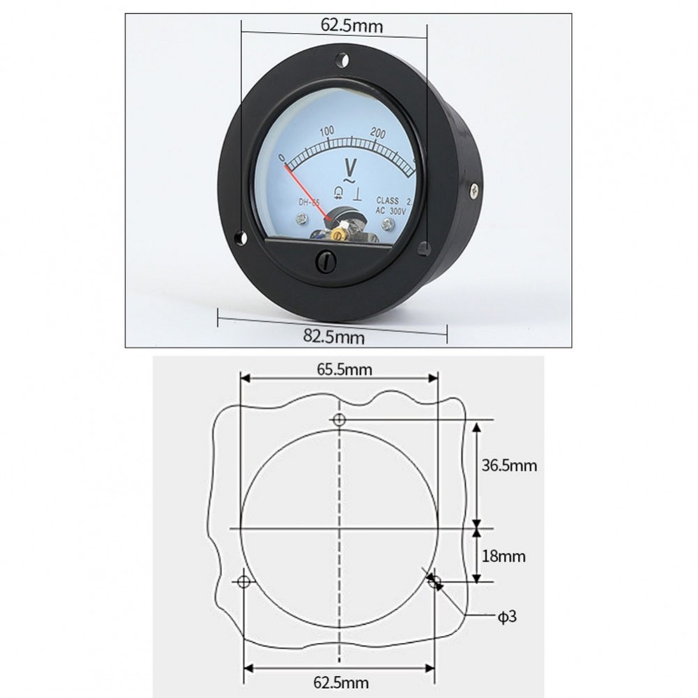 GRKN~Pointer Type AC Ammeter Round Panel Meter Responsive And Accurate ...
