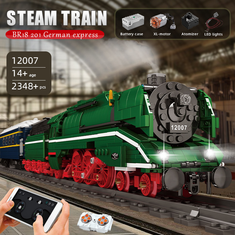 Mould King 12007 World Railway Series Steam Train BR18 201 German ...