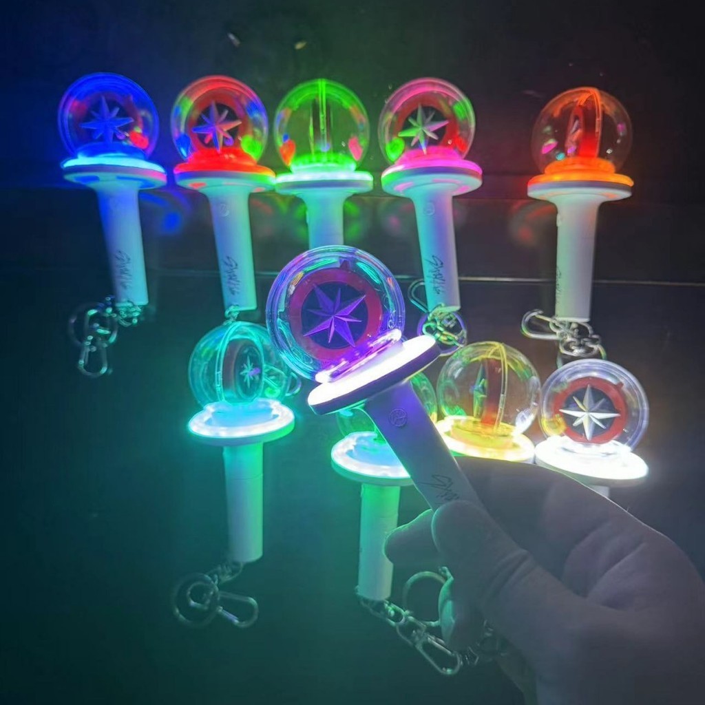 New Kpop Idol Stray Kids Mini Lightstick Keyring Upgrade To 9-color ...