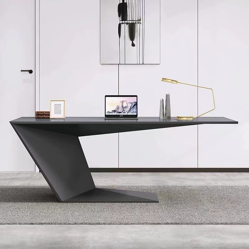Paint Special-Shaped Desk Simple Modern Study Desk Light Luxury Office ...