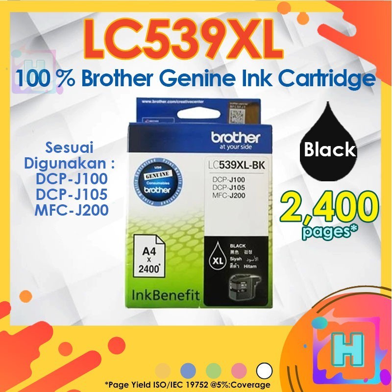 🔥Brother Original Genuine LC539XL LC535XL Ink Cartridge 🔥 use DCP-J100 ...
