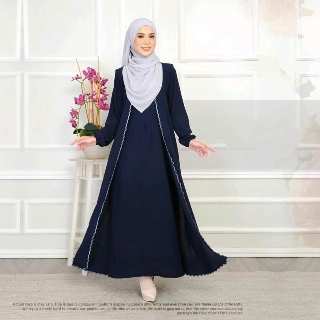 JUBAH SULAM 2 LYER/ JUBAH IRONLESS/ JUBAH SULAM/ FASHION MUSLIMA ...