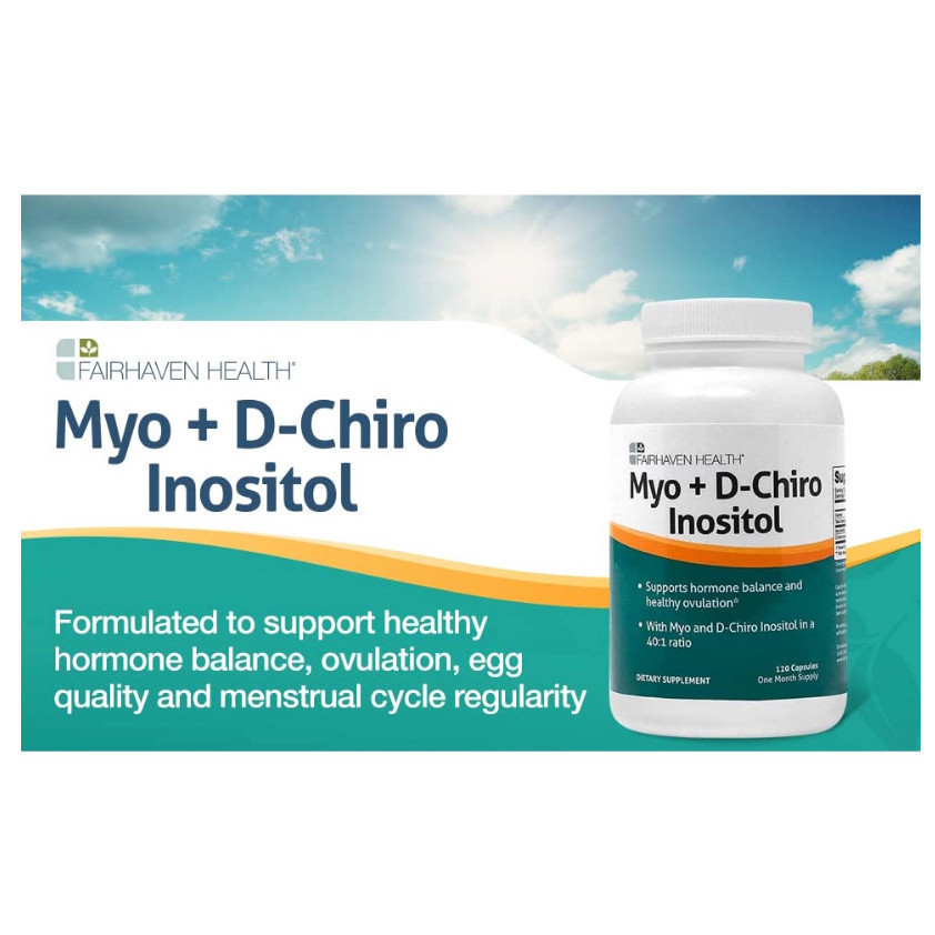 Fairhaven Health, Myo + D-Chiro Inositol, 120 Capsules | Shopee Malaysia