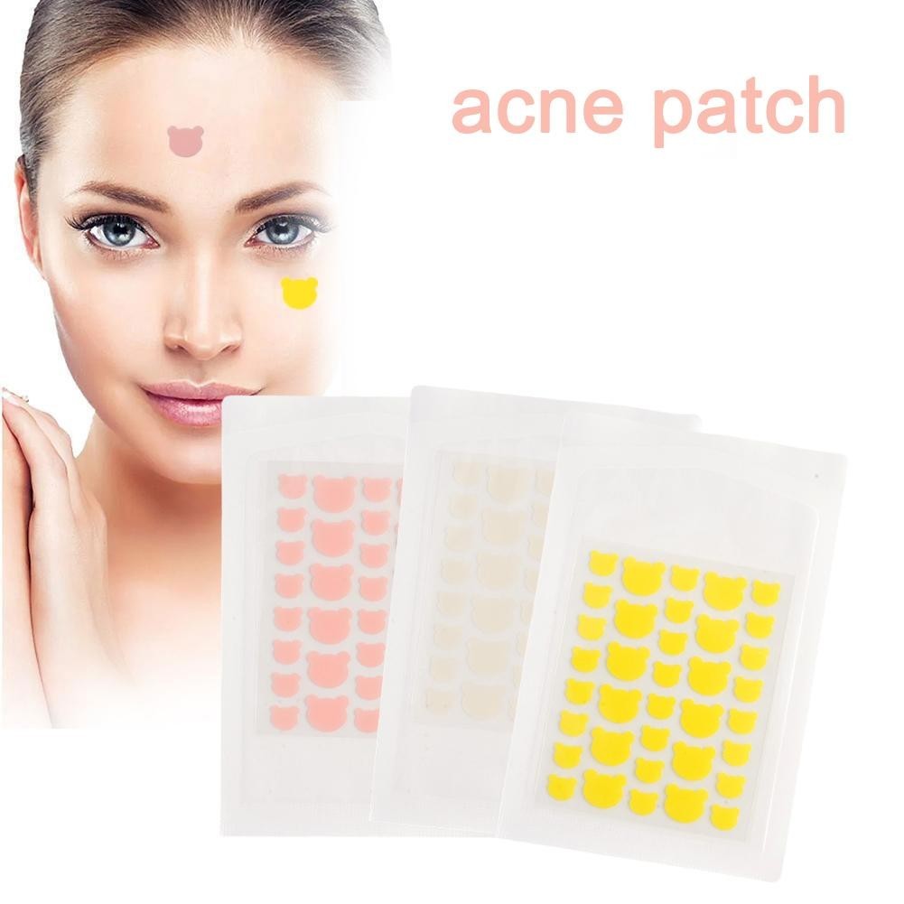 36pcs Colorful Bear Acne Patch Transparent Hydrocolloid Acid Invisible ...