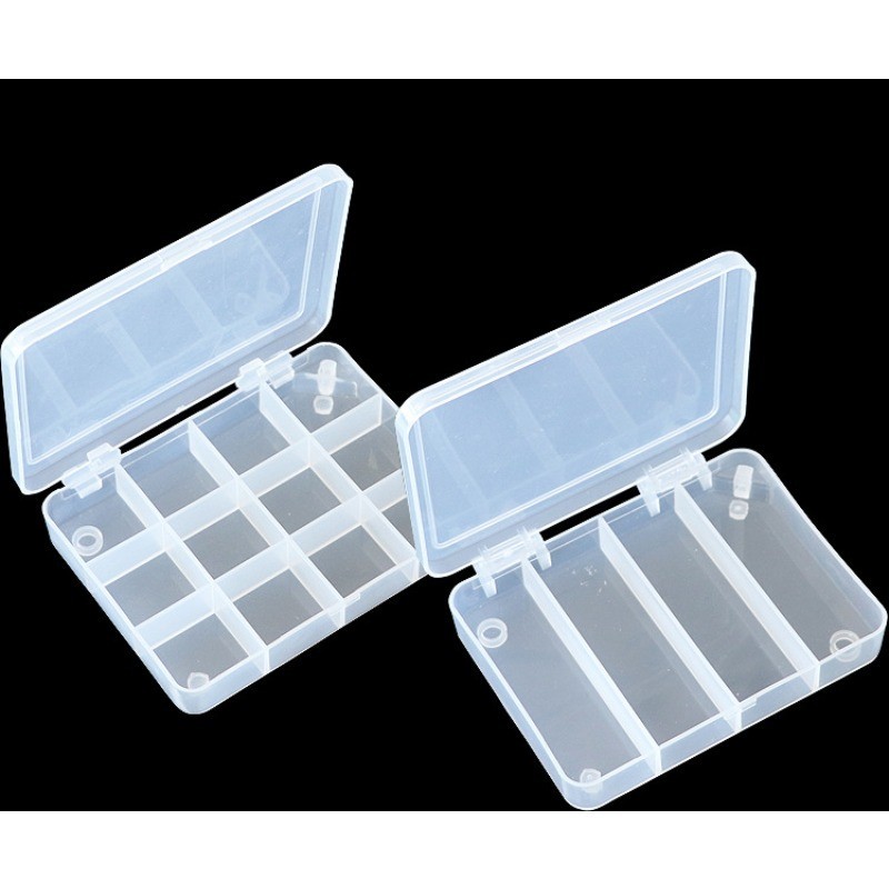 12 grids 4 grids transparent luya bait box tool box storage hard bait ...