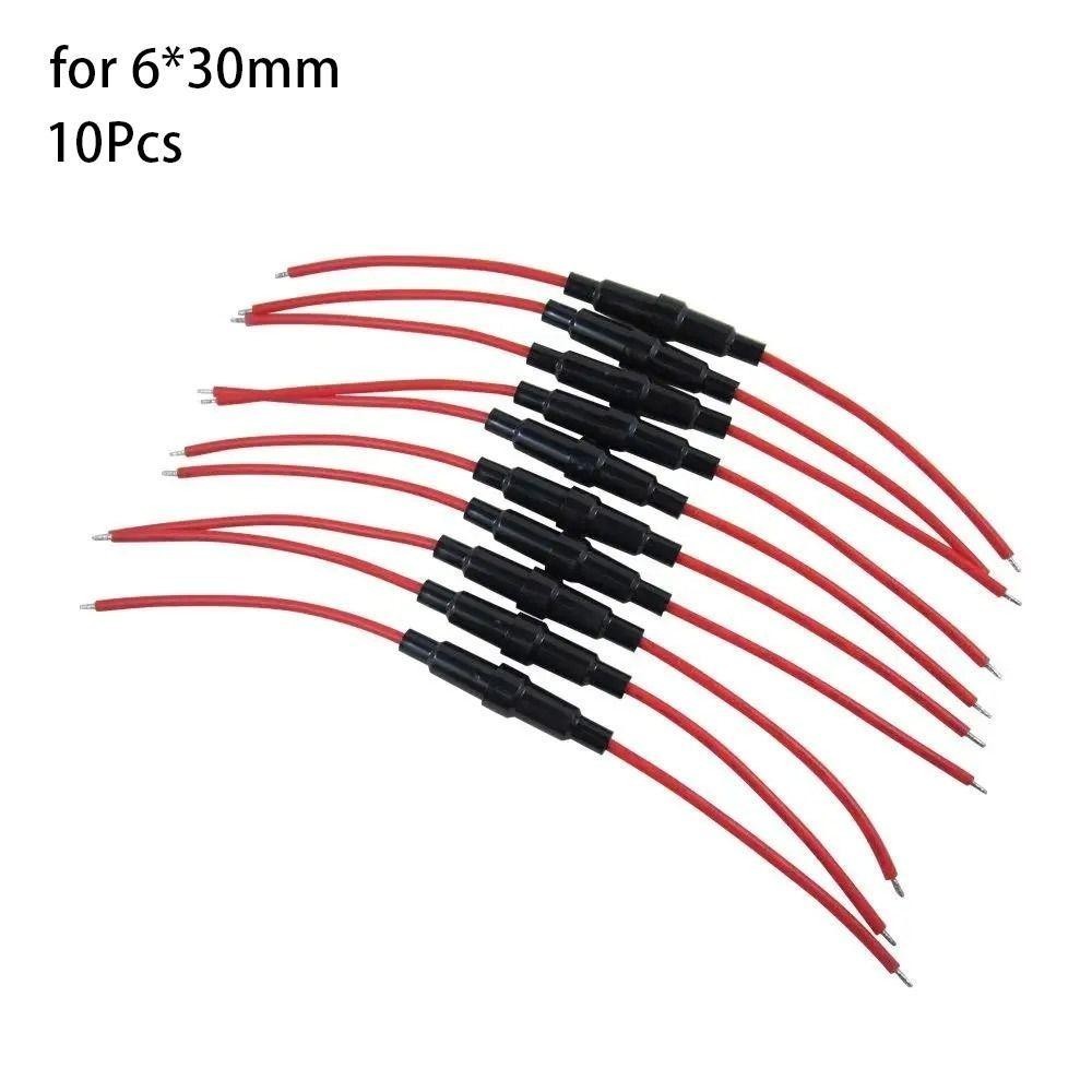 Narcissus 110pcs Glass Fuse Holder Screw Type 5x20mm 520mm 630mm Fuse Casing Fuses Boxes