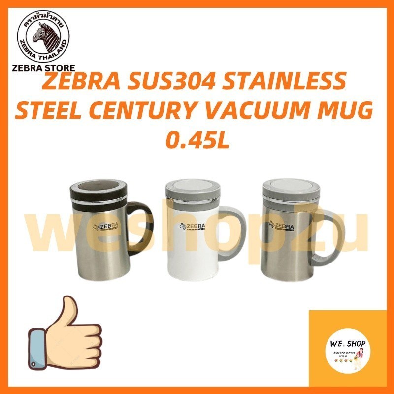 READY STOCK!!!Zebra SUS304 Stainless Steel Century Vacuum Mug 0.45L ...