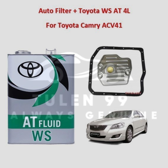 Toyota WS AT Transmission Fluid 4L + ATF Service Set For Toyota Camry ...
