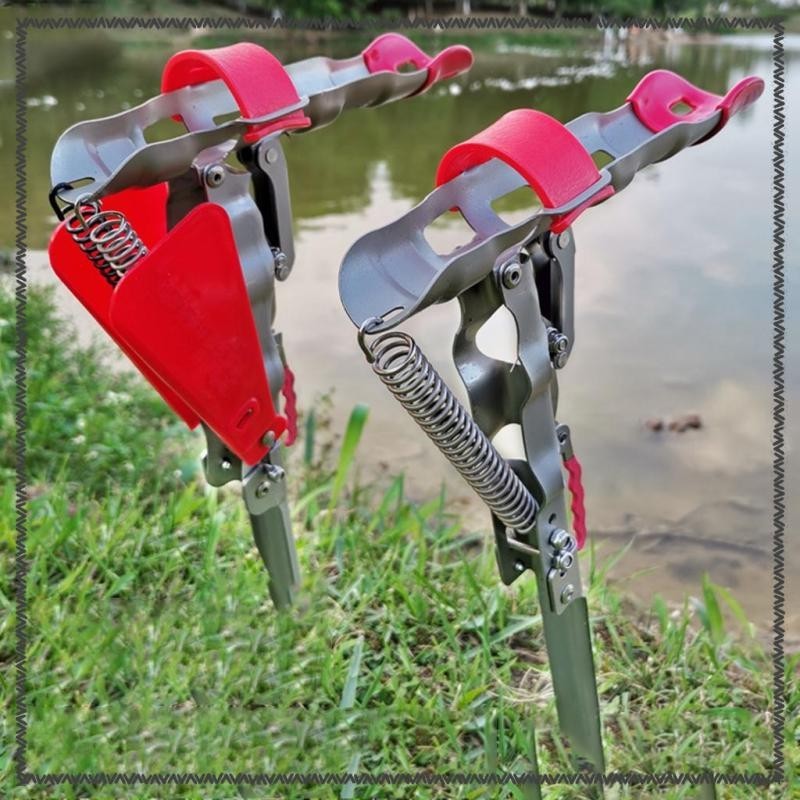 [MCA] Automatic Spring Fishing Rod Holder Stainless Steel Rod Pole ...