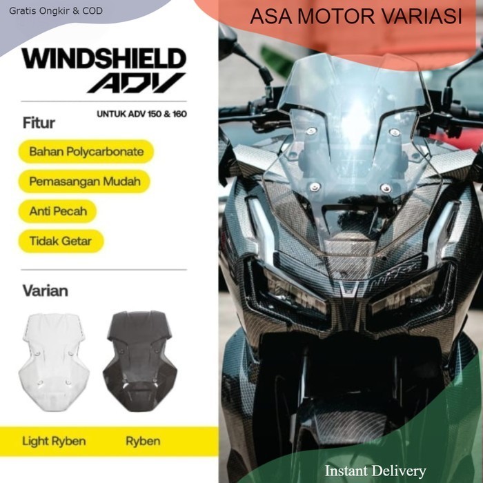 Visor windshield ADV 160 ADV 150 NEMO TST clear Rayben Bening - Light ...