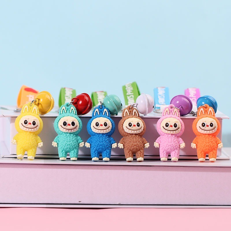 Cartoon Labubu Little Sheep Keychain Cute Book Bag Labubu Hanging ...