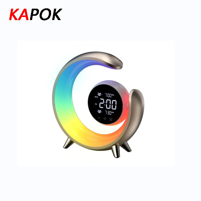 KAP Alarm Clock With Night Light, Dual Alarms Clock, Multifunctional Bedside Table Lamp With ...