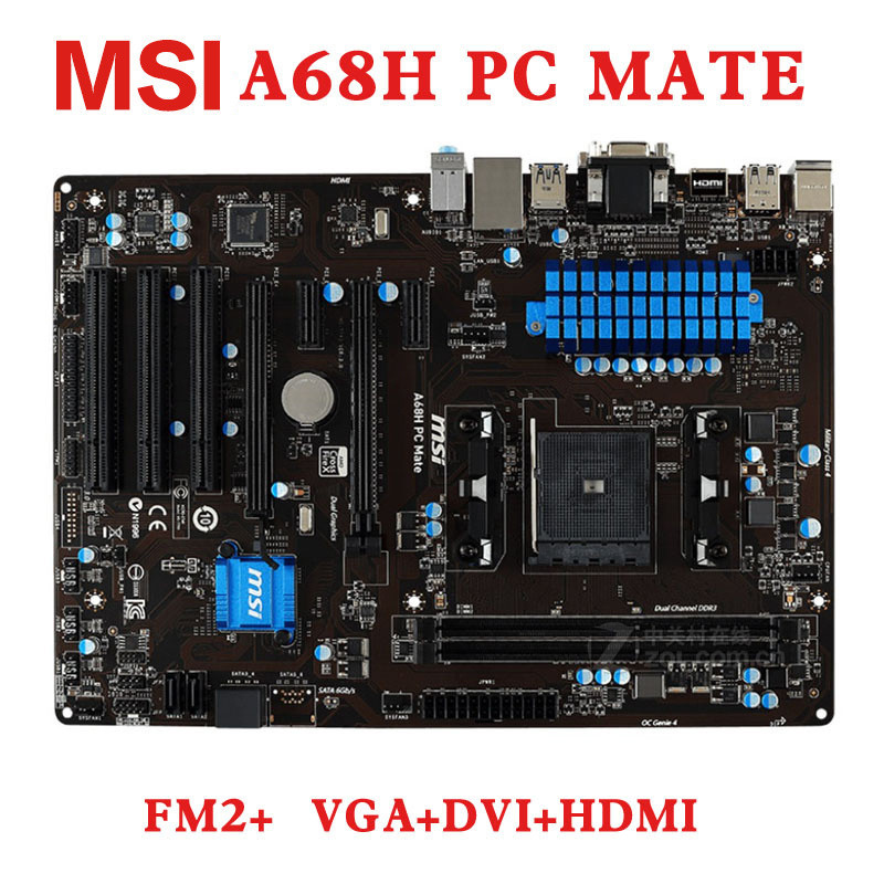 MSI A68H PC MATE FM2 computer motherboard | Shopee Malaysia