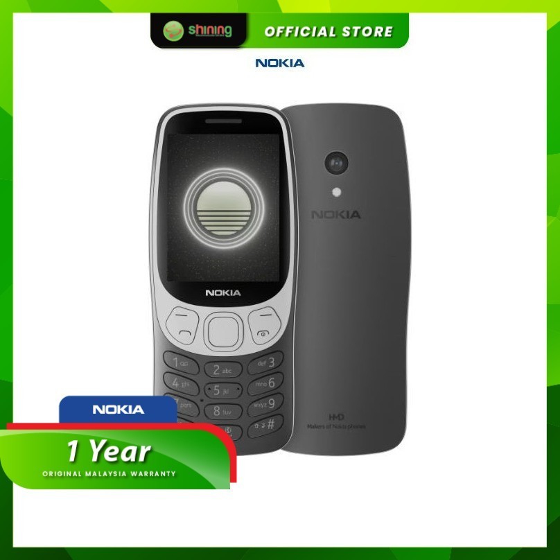 Nokia 3210 (TA-1618) Dual Sim (Grunge Black) | Shopee Malaysia