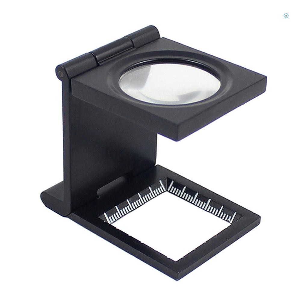 10X 28mm Mini Zinc Alloy Folding Magnifier with Scale for Textile ...
