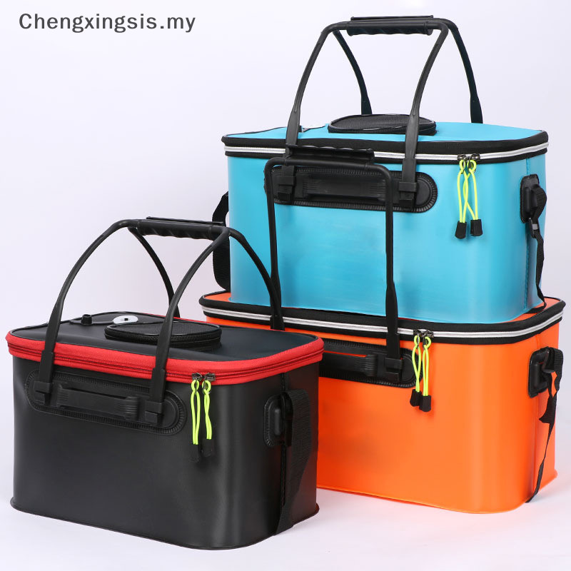 [Chengxingsis] Portable EVA Fishing Bag Collapsible Fishing Bucket ...