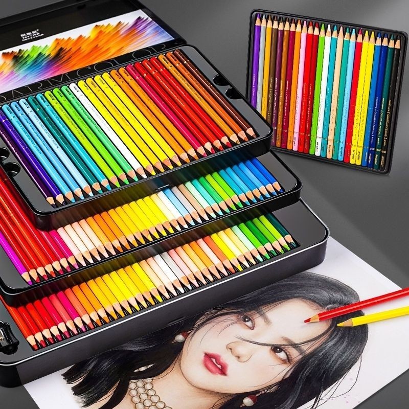 Nyoni NYONI Water-Soluble Color Lead 48 Colors Oil-Based Color Pencil ...